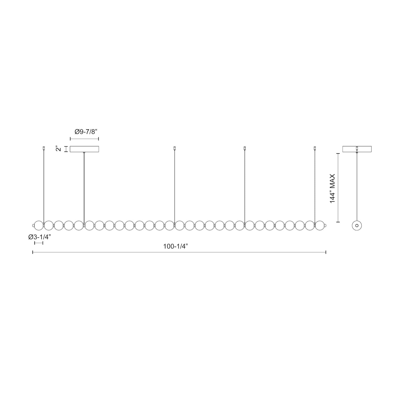 Akoya 29 Head Chandelier – Kuzco Lighting