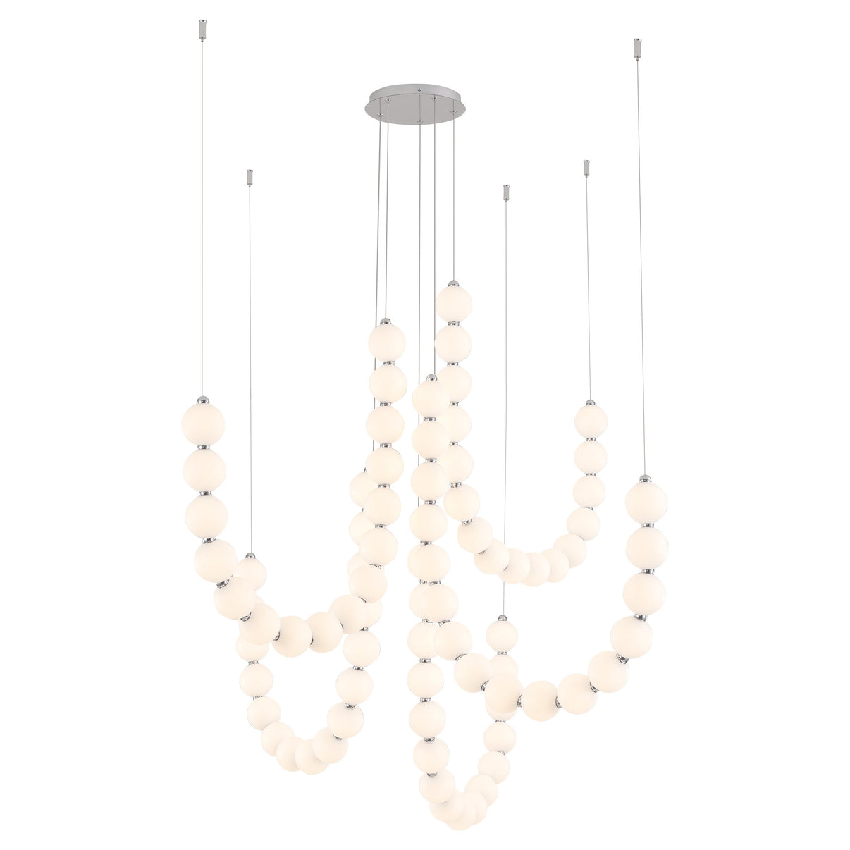 Akoya 54-in 5-Head Chandelier – Kuzco Lighting