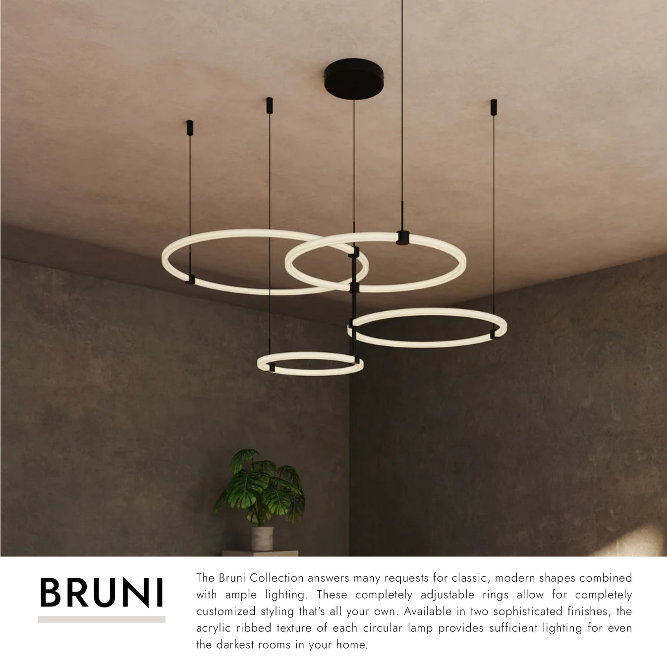 Bruni 55-in Chandelier – Kuzco Lighting
