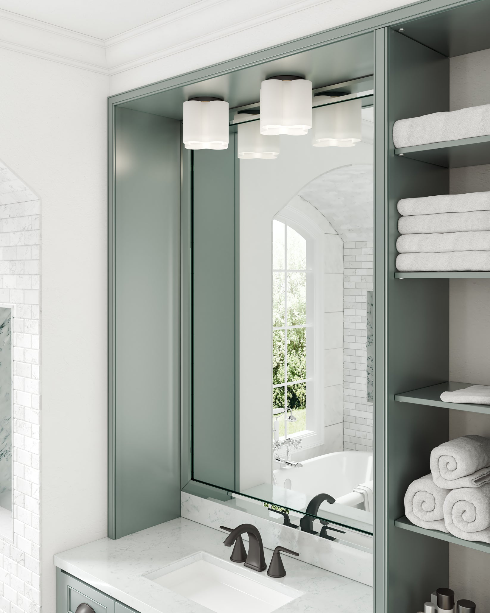 Clover 9-in Flush Mount – Kuzco Lighting