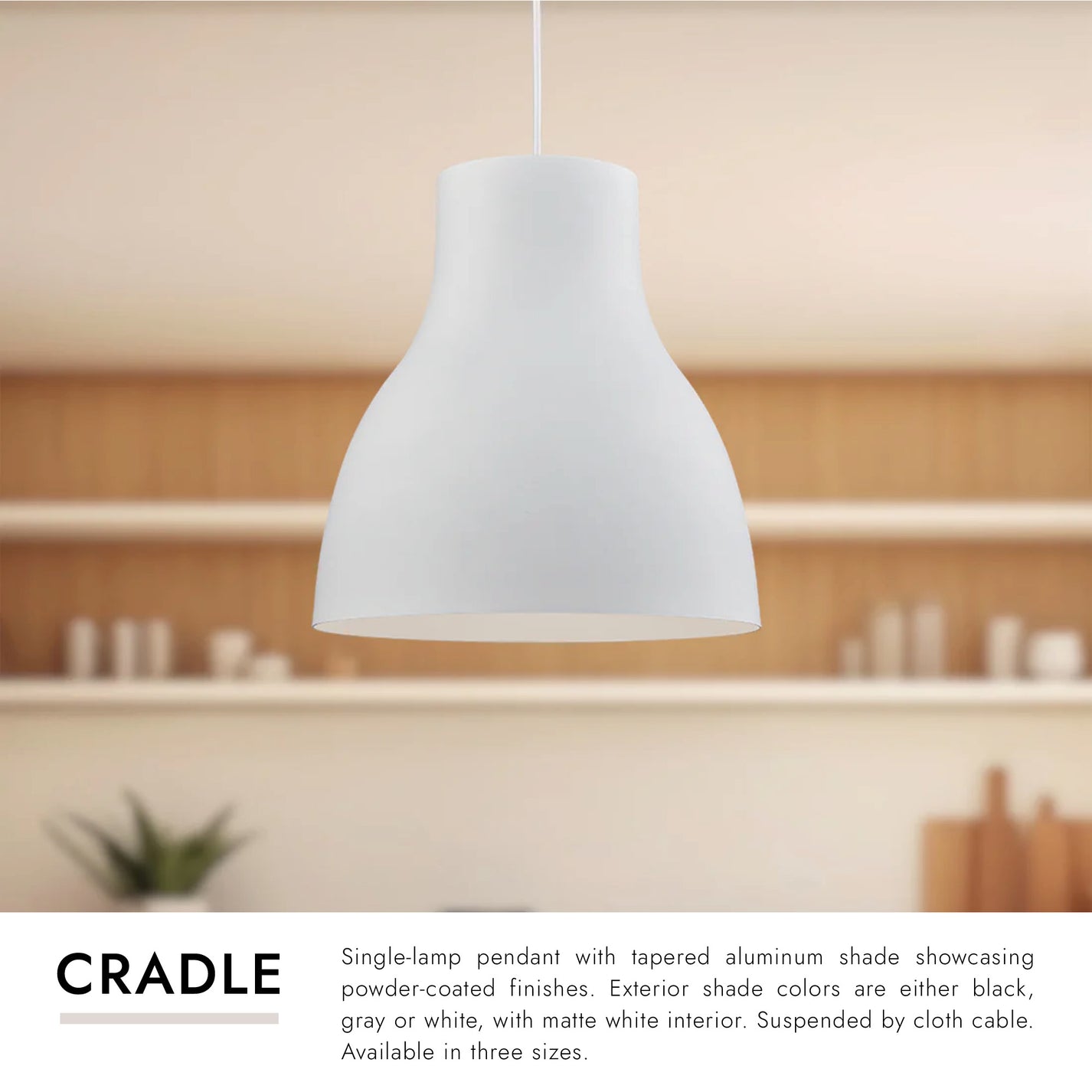 Cradle 16-in Pendant – Kuzco Lighting