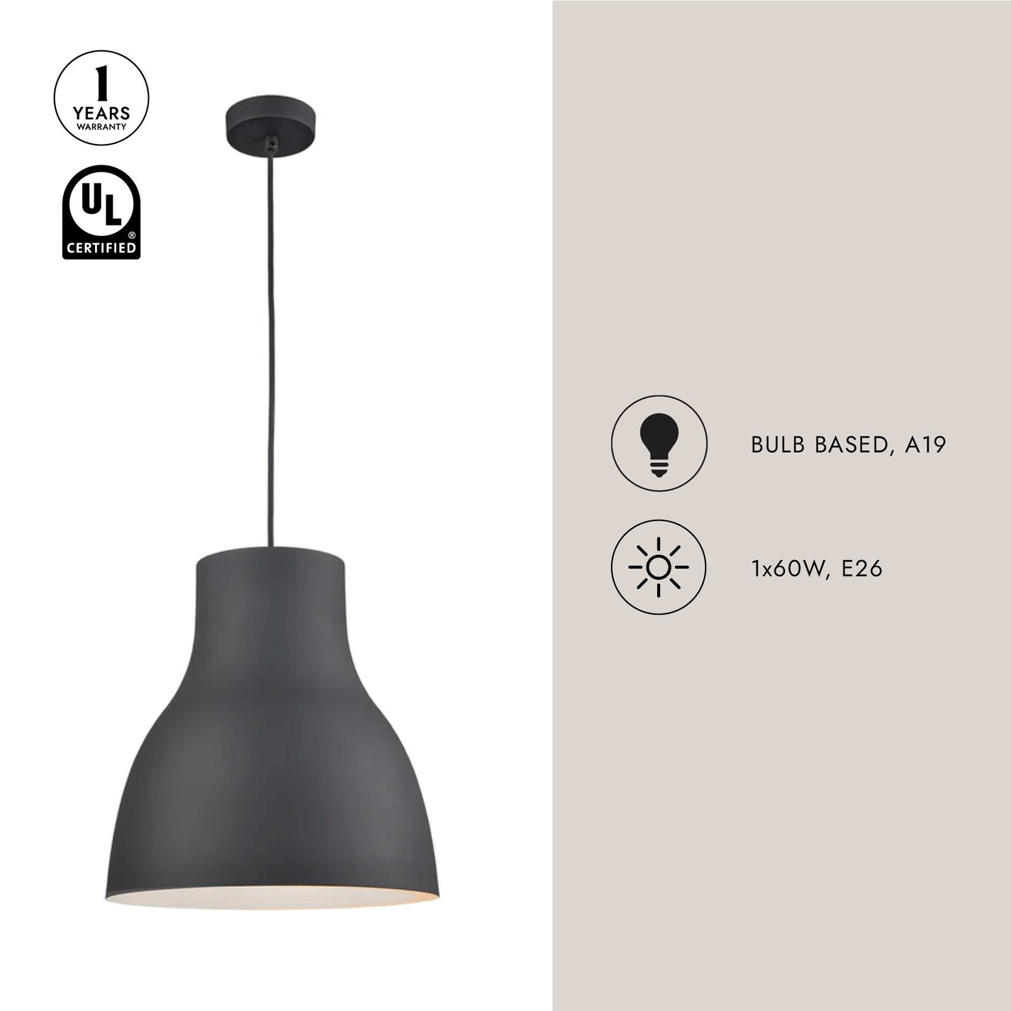 Cradle 16-in Pendant – Kuzco Lighting