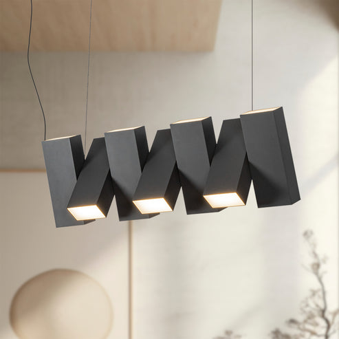 Domino 35-in Linear Pendant – Kuzco Lighting