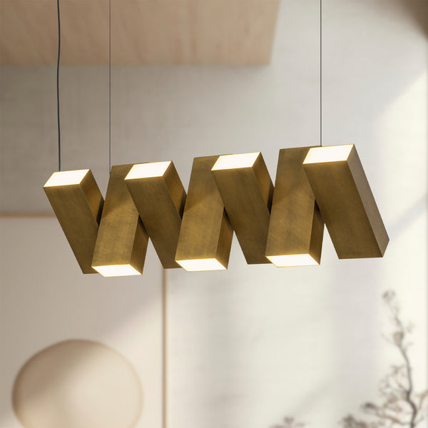 Domino 35-in Linear Pendant – Kuzco Lighting