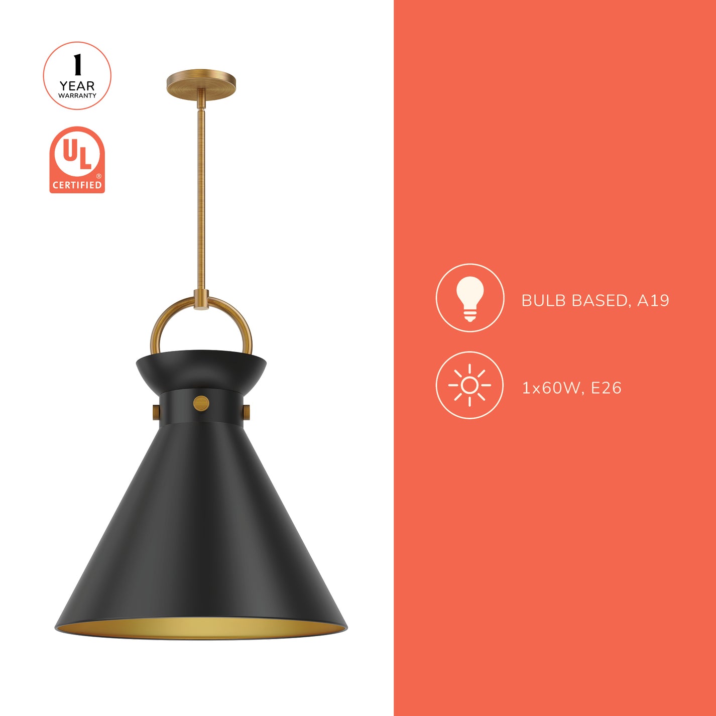 Emerson 18-in Pendant – Kuzco Lighting