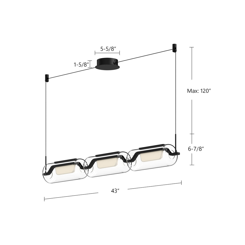 Hilo 43-in Linear Pendant – Kuzco Lighting