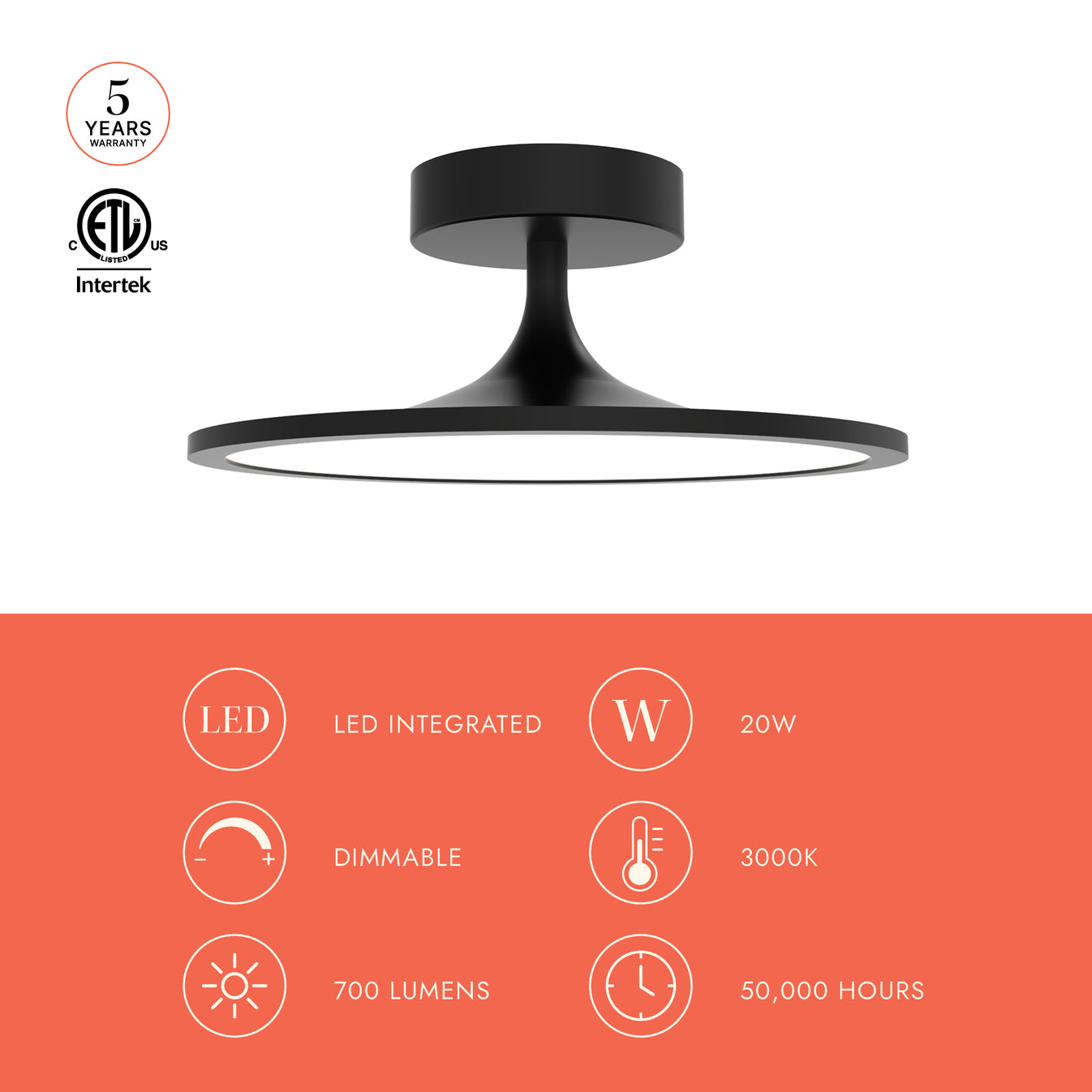 Issa 12-in Semi-Flush Mount – Kuzco Lighting