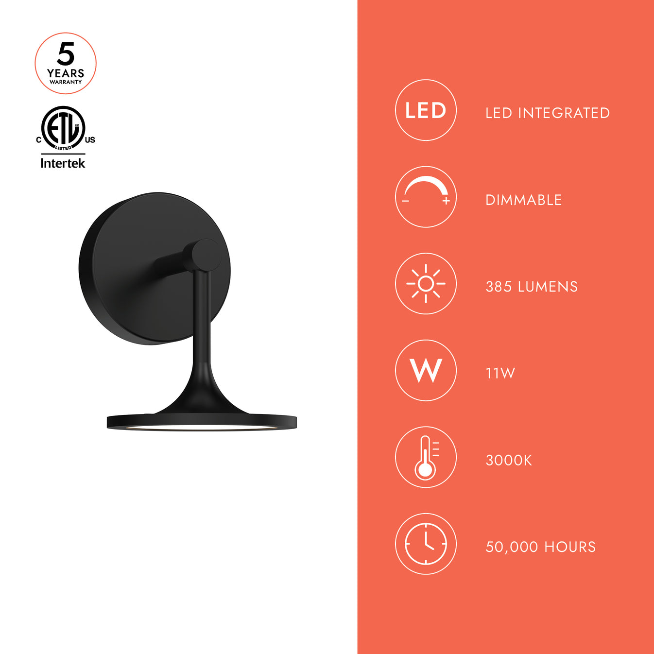 Issa 6-in Wall/Vanity Light – Kuzco Lighting