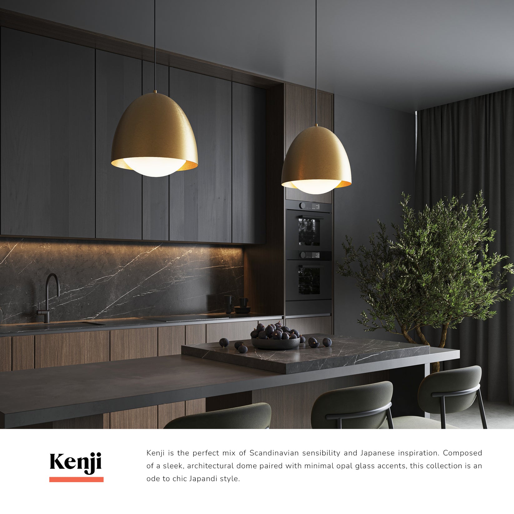Kenji 16-in Pendant – Kuzco Lighting