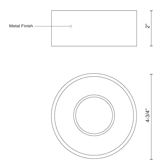 Lucci 5-in Flush Mount – Kuzco Lighting