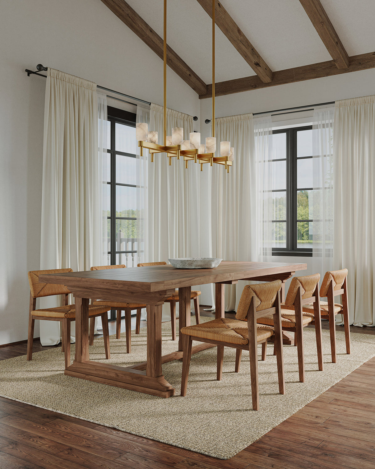 Lucian 52-in Linear Pendant – Kuzco Lighting