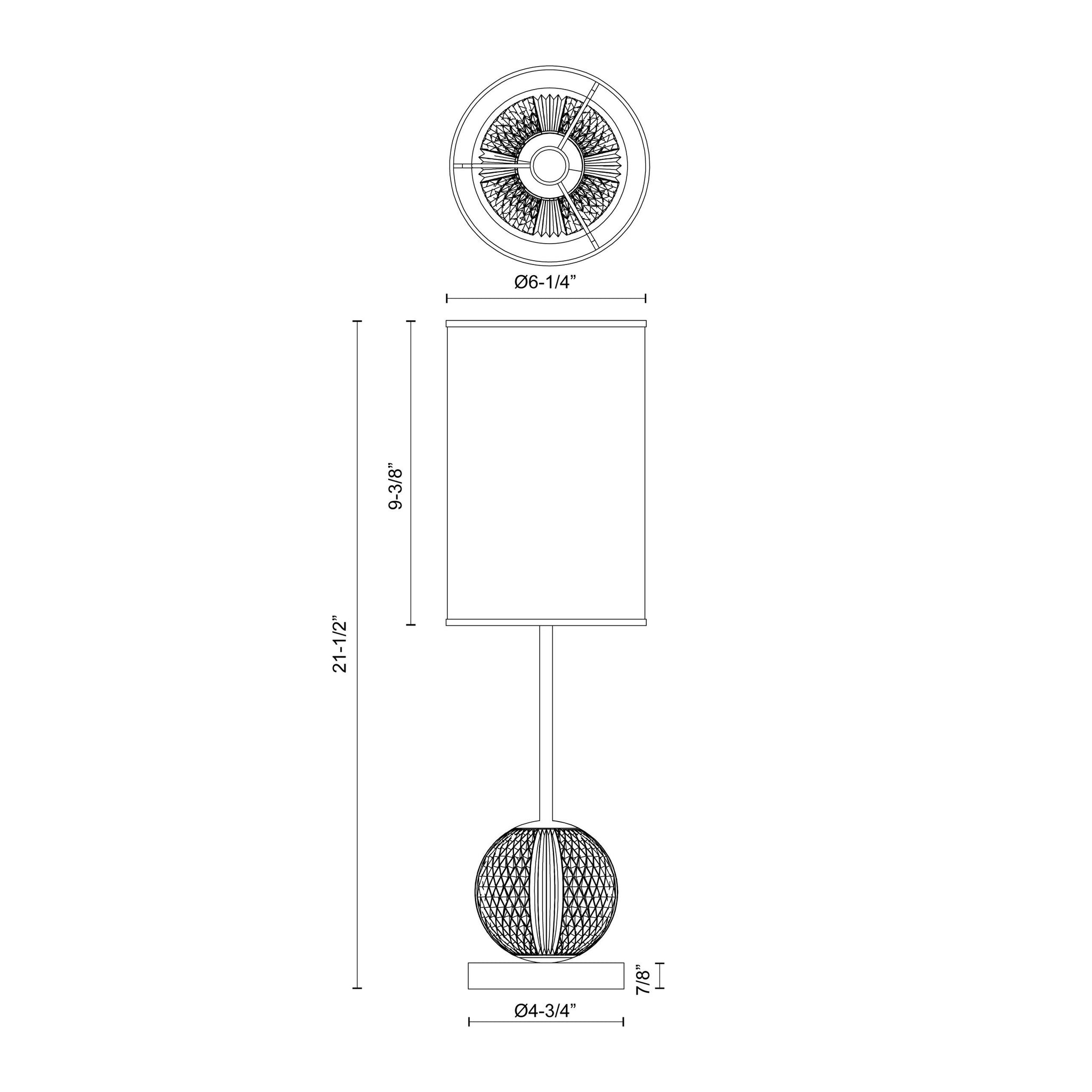Marni 21-in Table Lamp – Kuzco Lighting