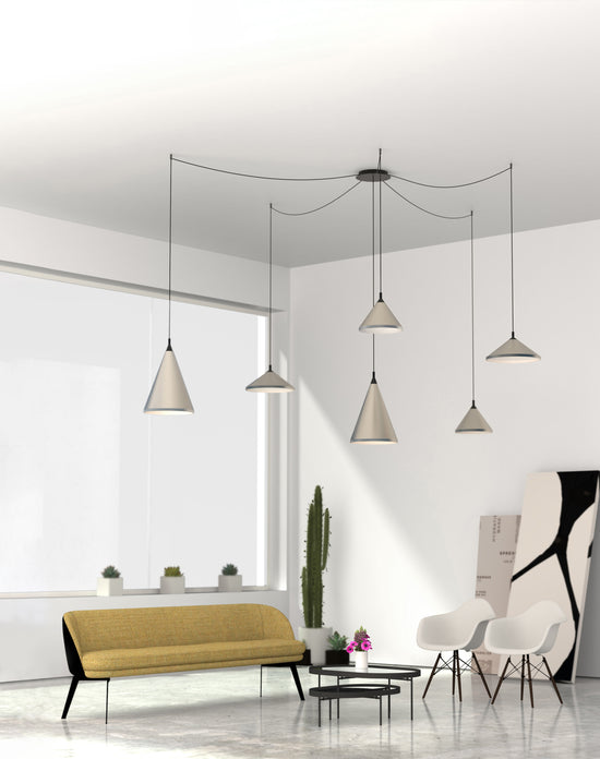 Marquee 120-in Multi Pendant Canopy System – Kuzco Lighting