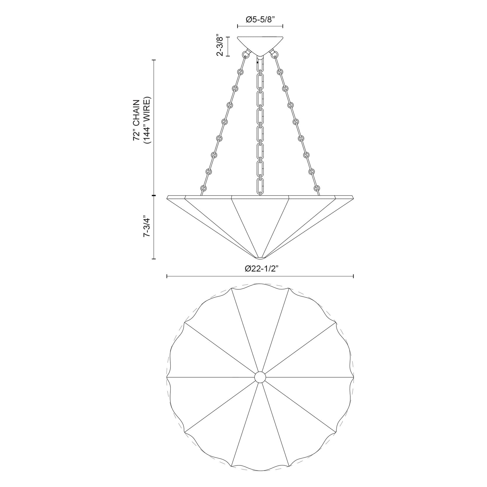 Martine 23-in Chandelier – Kuzco Lighting