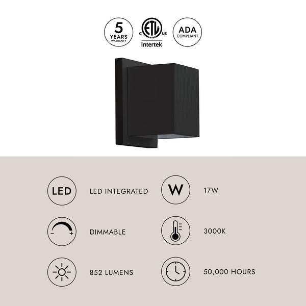 Mavis 4-in Exterior Up/Down Wall Light – Kuzco Lighting