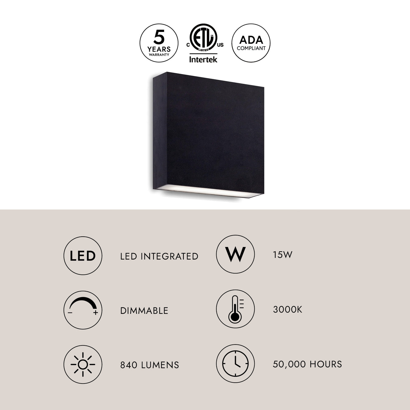 Mica 6-in All-terior Wall Light – Kuzco Lighting