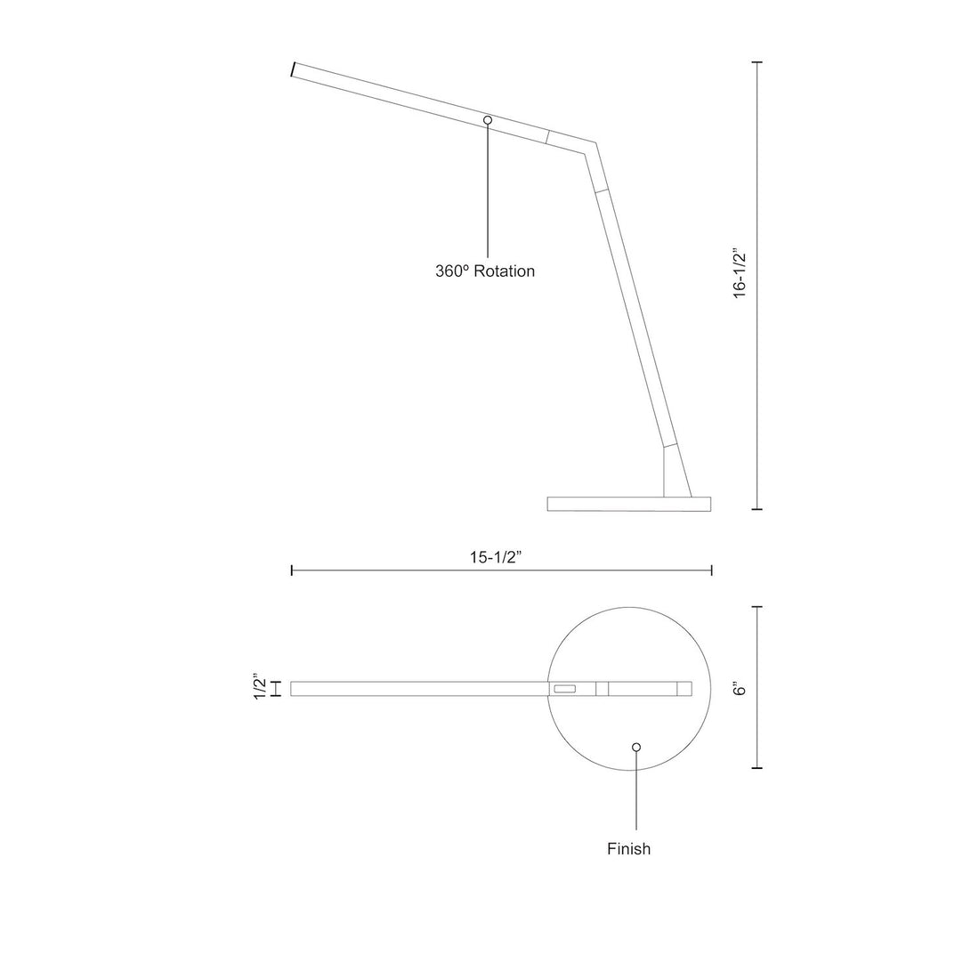 Miter 17-in Table Lamp – Kuzco Lighting