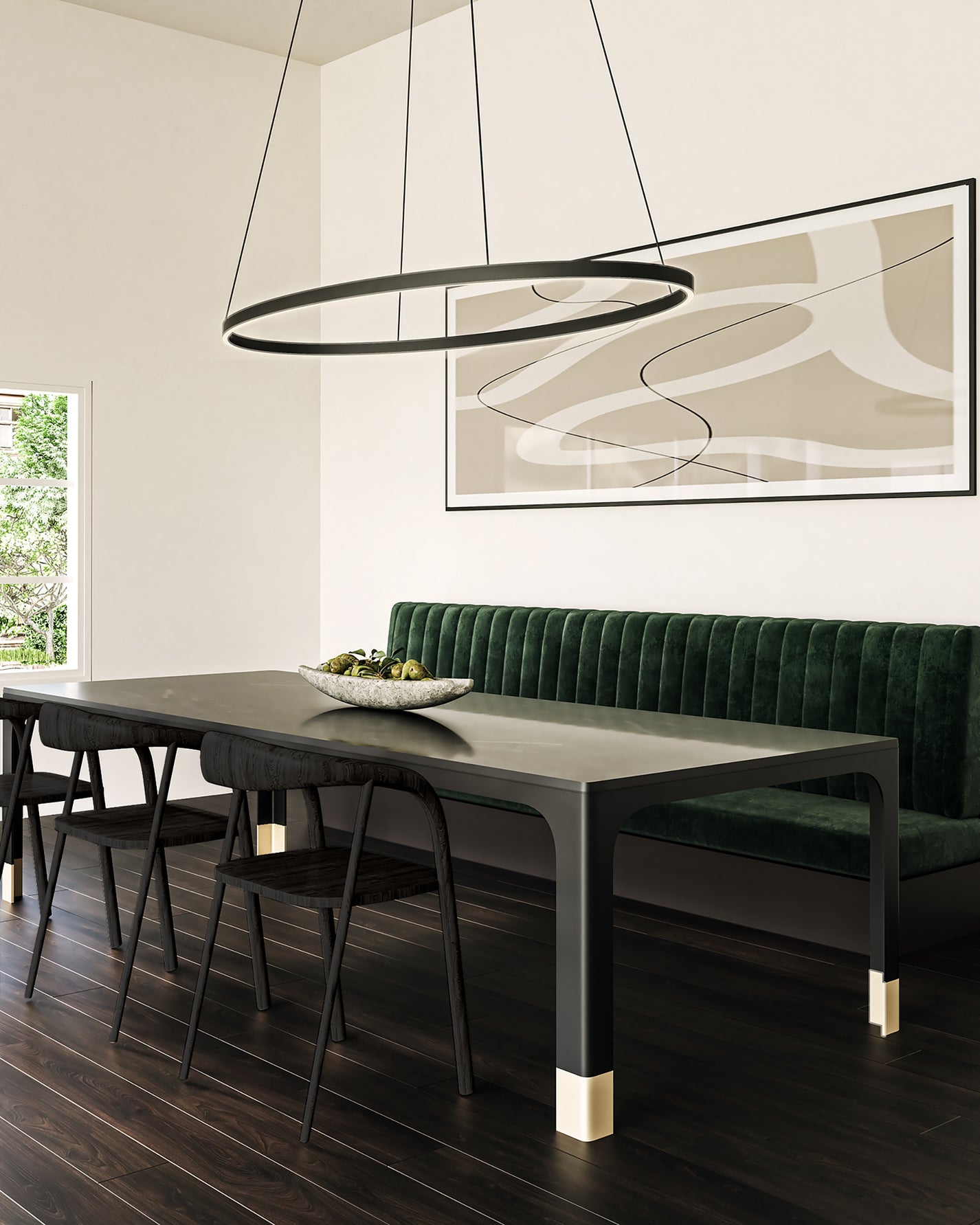Ovale 53-in Linear Pendant – Kuzco Lighting