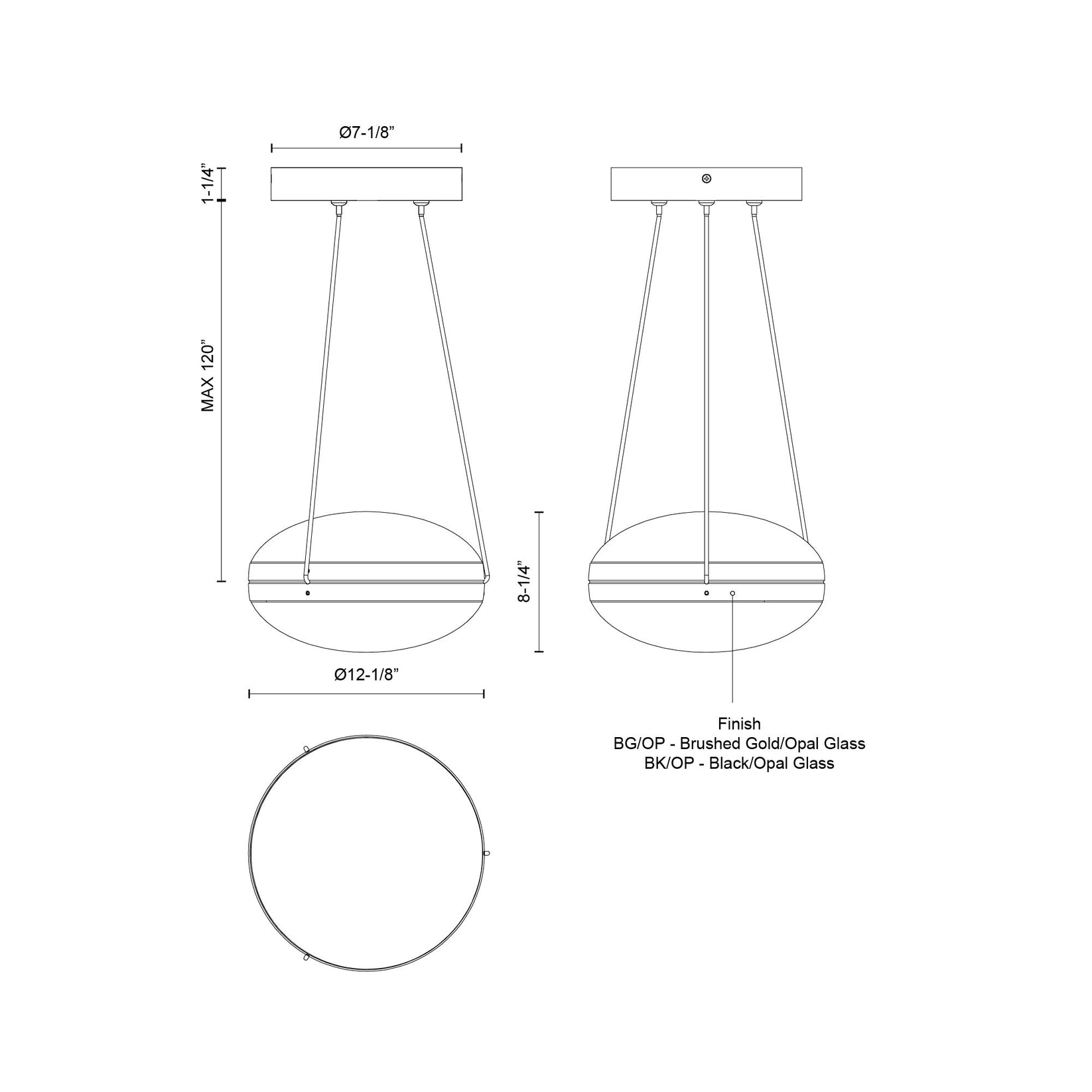 Virgo 12-in Pendant – Kuzco Lighting