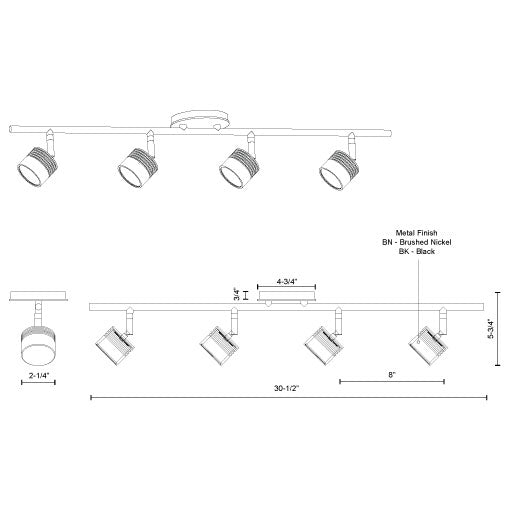 Lyra 30-in Track Light – Kuzco Lighting