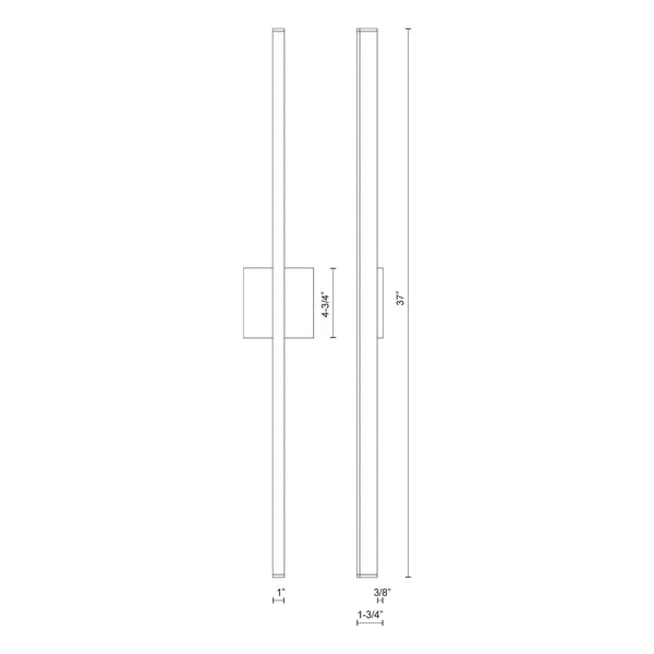 Vega 36-in Wall Sconce – Kuzco Lighting