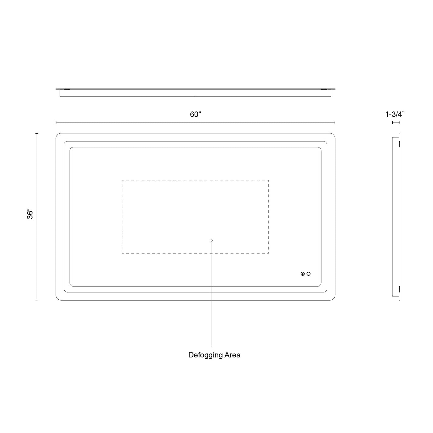 Seneca 60-in Vanity Mirror – Kuzco Lighting