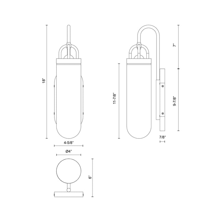 Lancaster 5-in Wall/Vanity Light – Kuzco Lighting